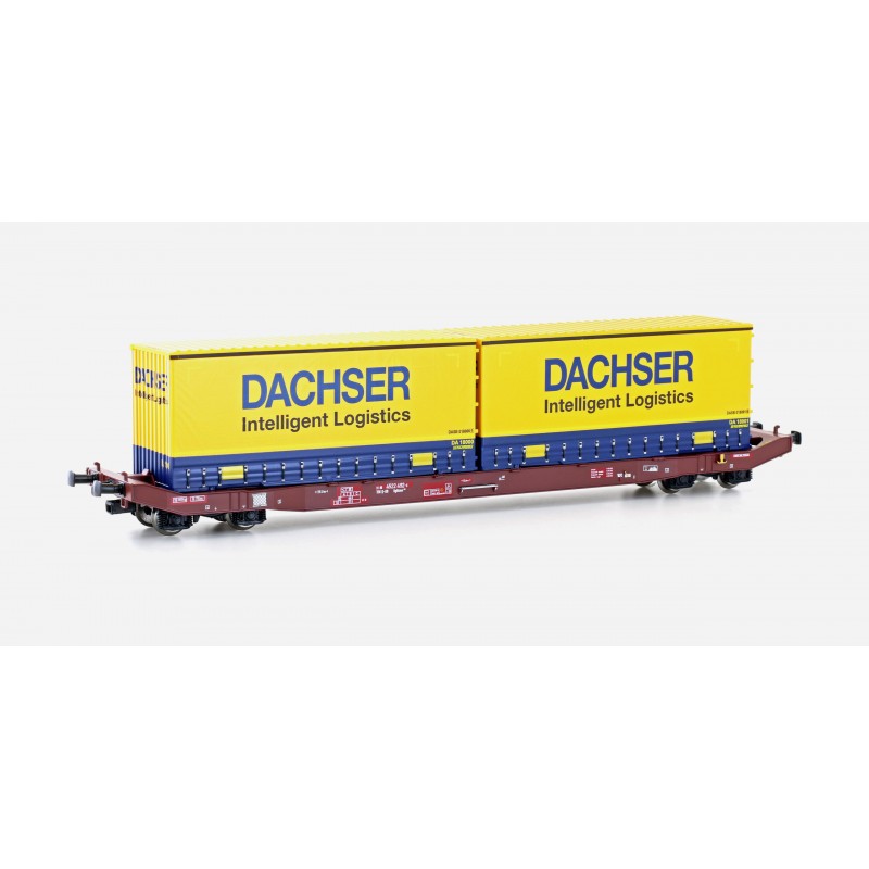 Containerwagen Sgkkms 698 DB Cargo, Ep.VI, Dachser - Hobby66